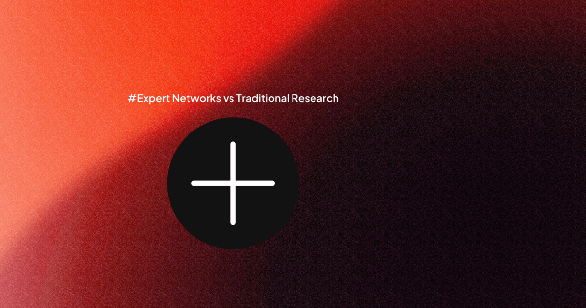 Expert Networks vs Traditional Research
